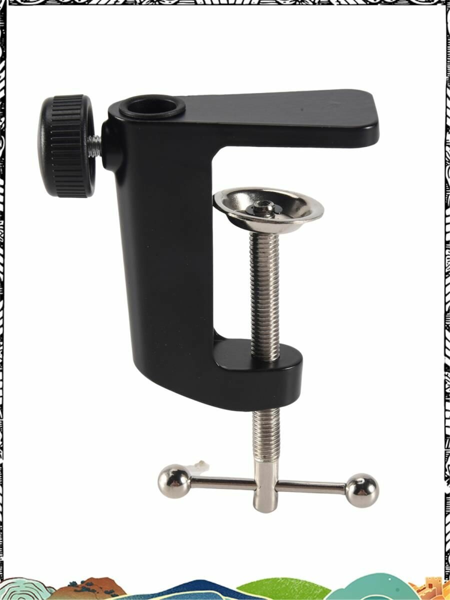 Сверхмощный металлический зажим совместим с крепления на стол микрофонной подвески стрелы ножничного держателя подставки