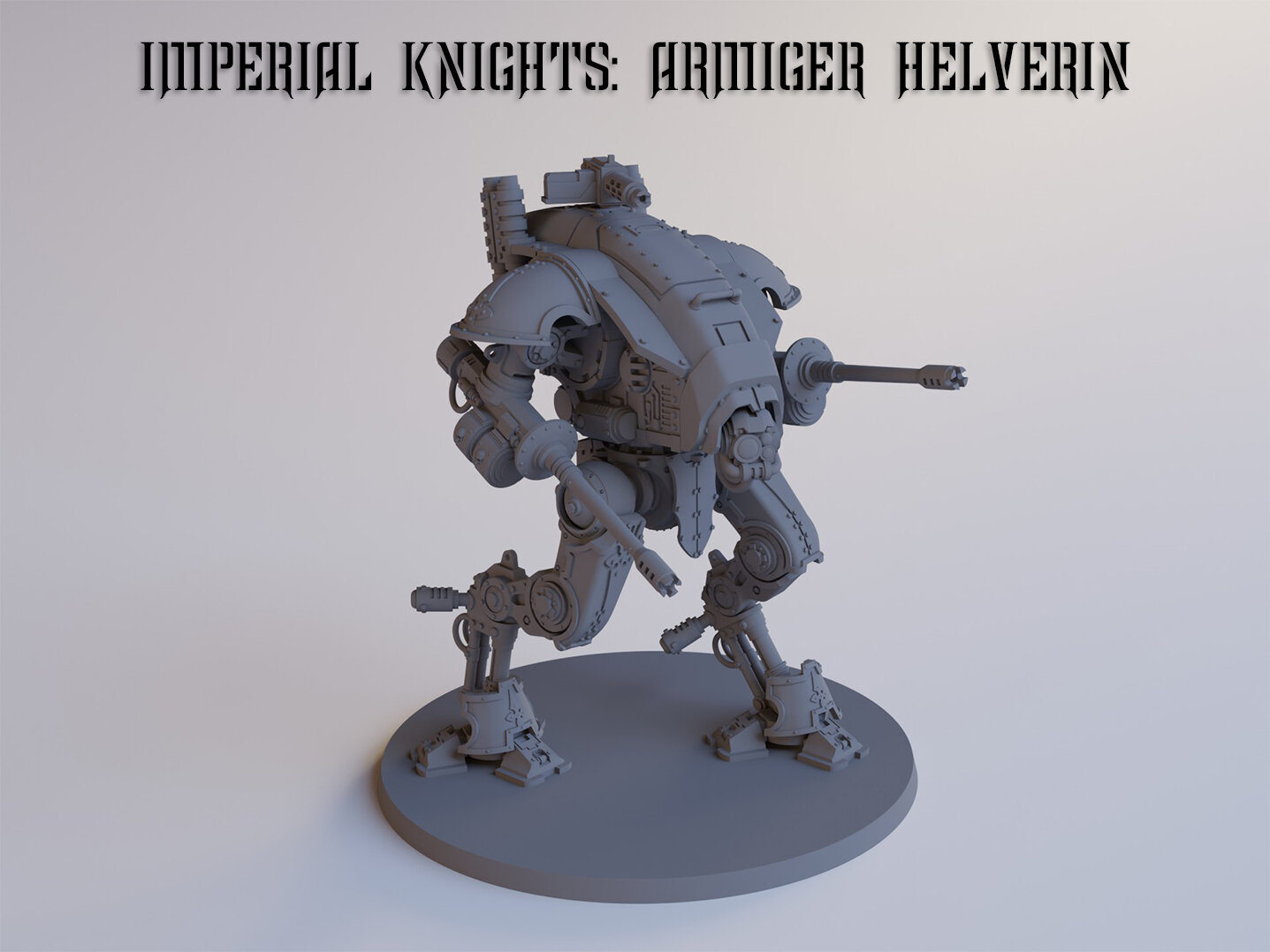 Imperial knights: Armiger Helverin / Армигер Хелверин оруженосец Имперских рыцарей / Warhammer 40000 (Вархаммер 40000)
