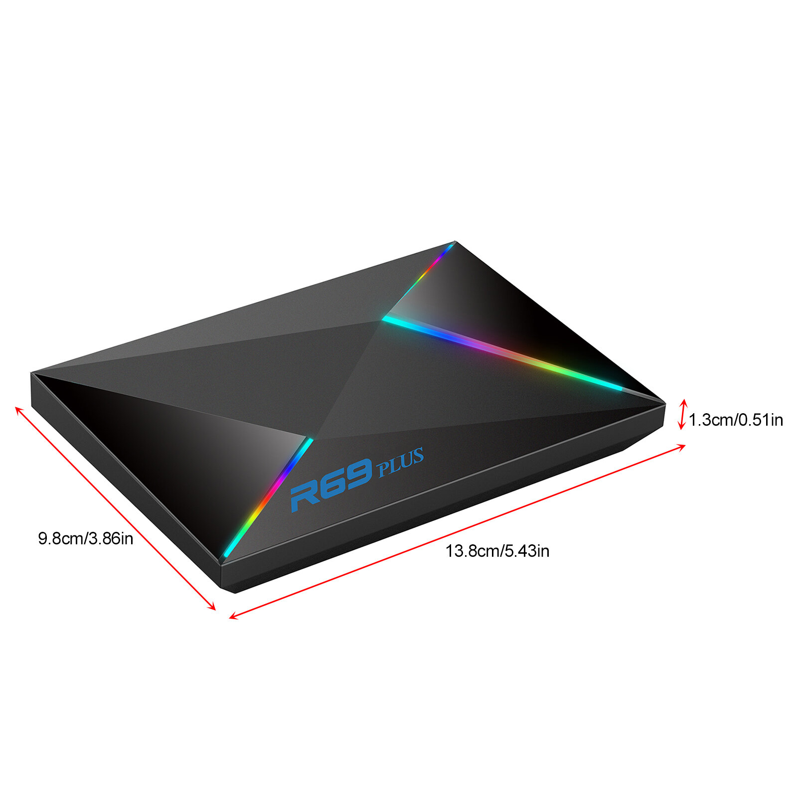 R69 Android 14 TV Box H728 Quadcore 64-бит Smart TV Box Dual Wi-Fi 2.4G/5.8G/LAN 1000M потоковый медиаплеер с поддержкой BT5.0 USB 3.0