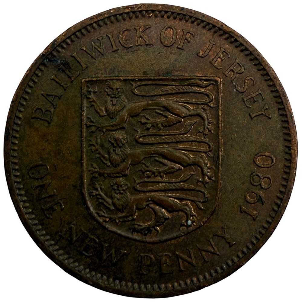 Джерси 1 новый пенни 1980 г.