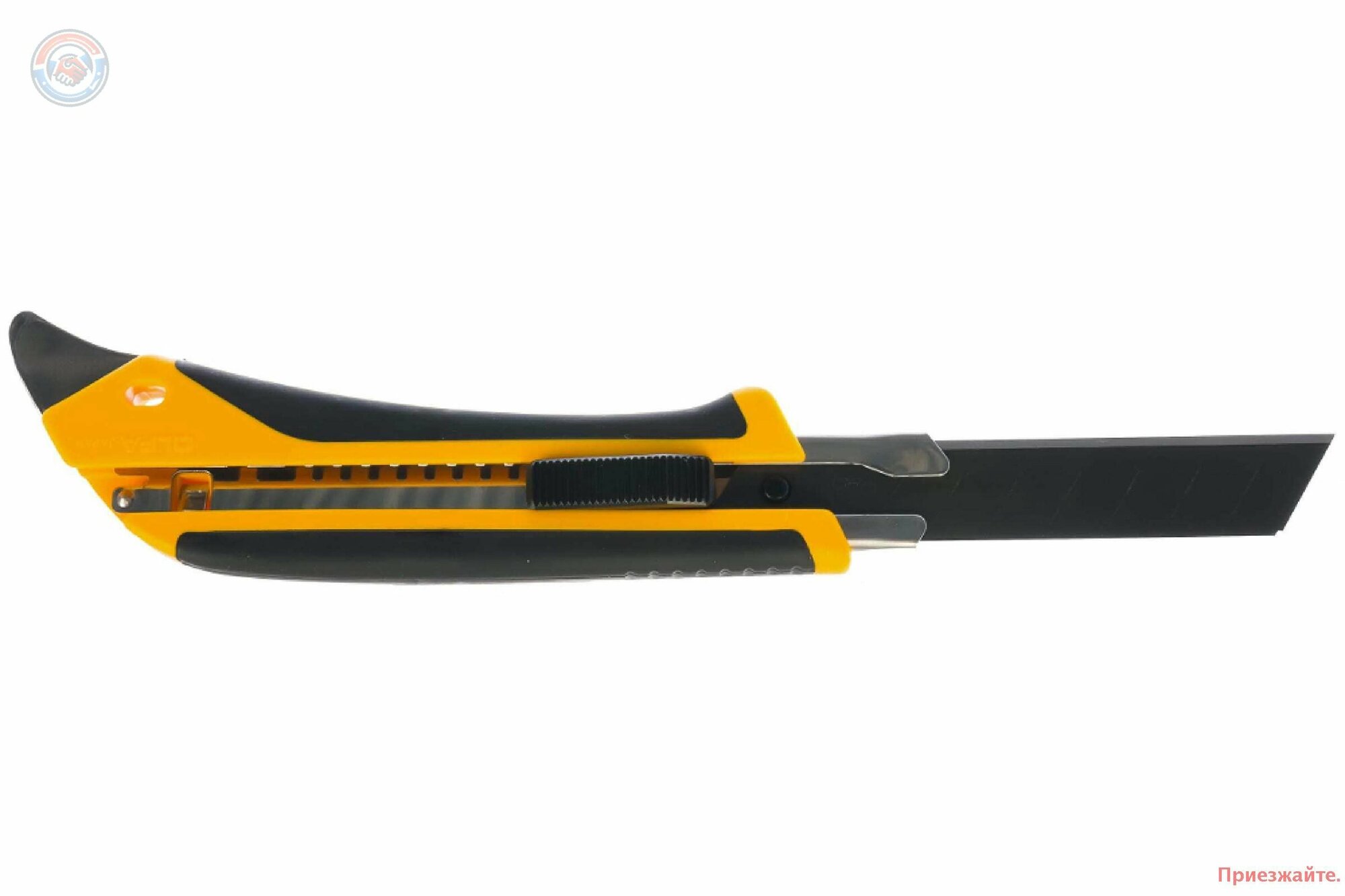 Нож OLFA OL-L5-AL с автоматической блокировкой лезвия 18 мм для резки резины, фанеры, кожи и жестких материалов