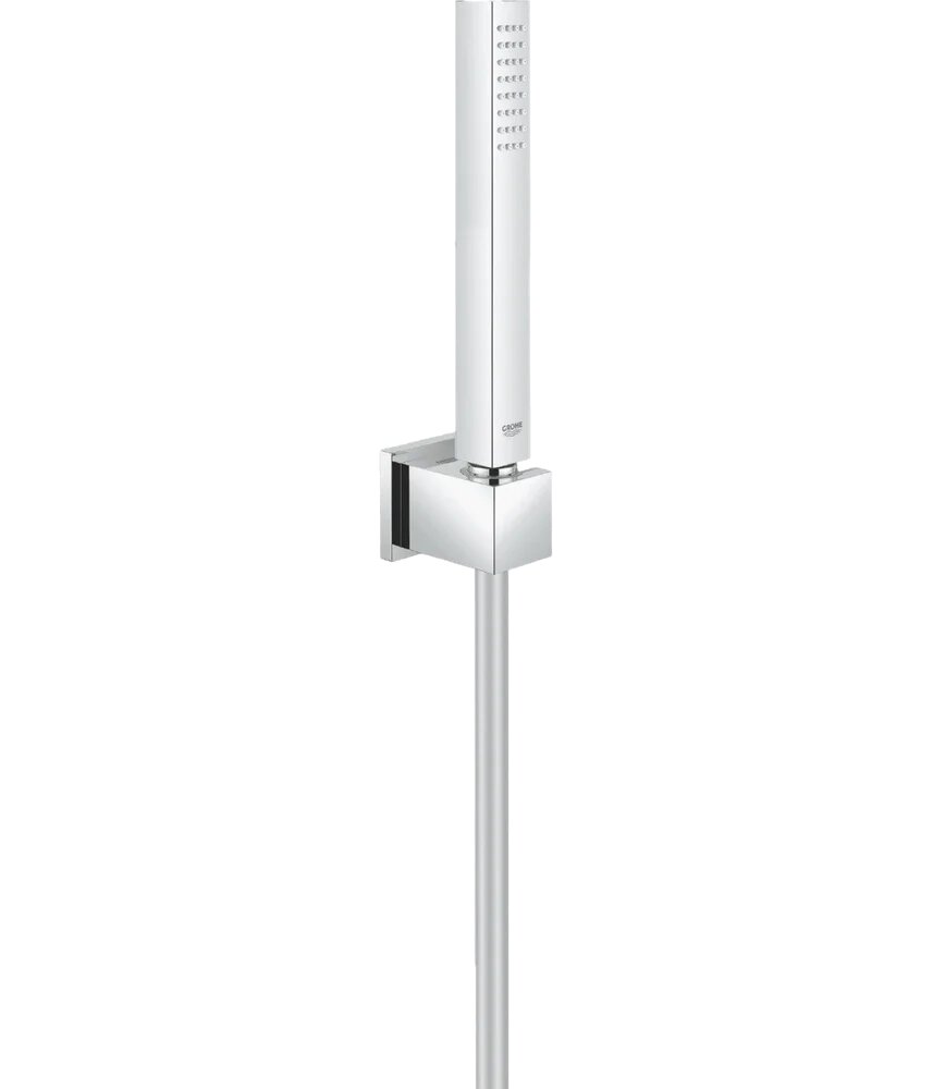 Душевой гарнитур Grohe Euphoria Cube Stick 27702000 хром, глянцевый, латунный, лейка для душа со шлангом и держателем