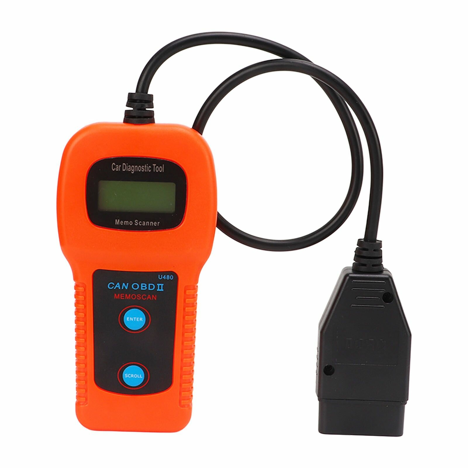 Сканер U480 OBD2 с ЖК-дисплеем, универсальный считыватель кодов 10 12В