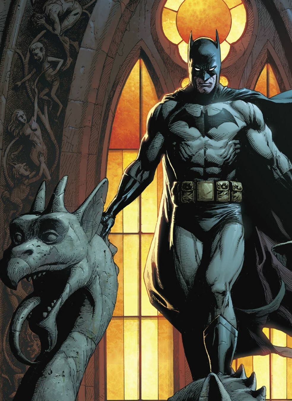 Плакат, постер Batman, Бэтмен на бумаге, размер 21х30см