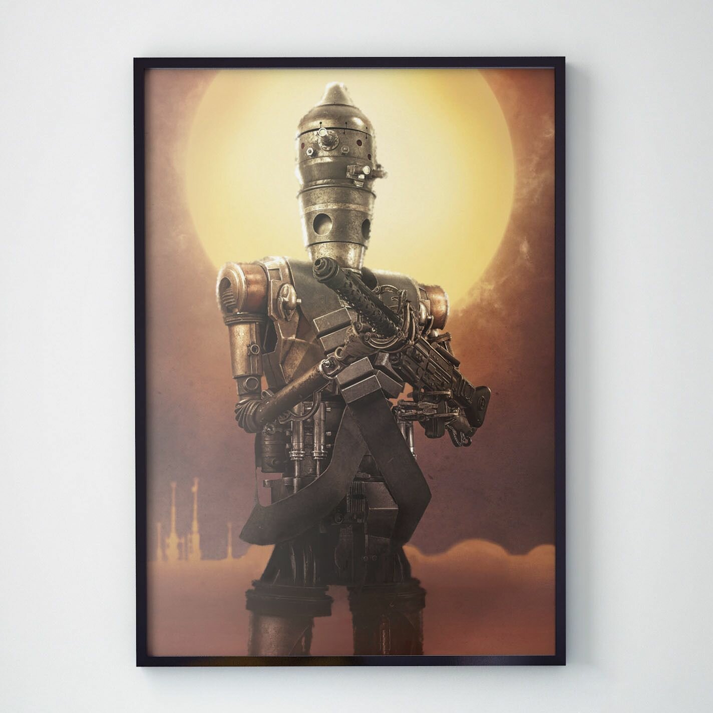 Плакат, постер Мандалорец, the Mandalorian на бумаге, размер 21х30см