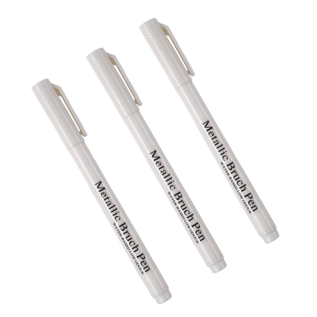 3шт Блестящая ручка с металлической краской Водостойкий маркер с металлической краской для каллиграфии рисования изготовления открыток