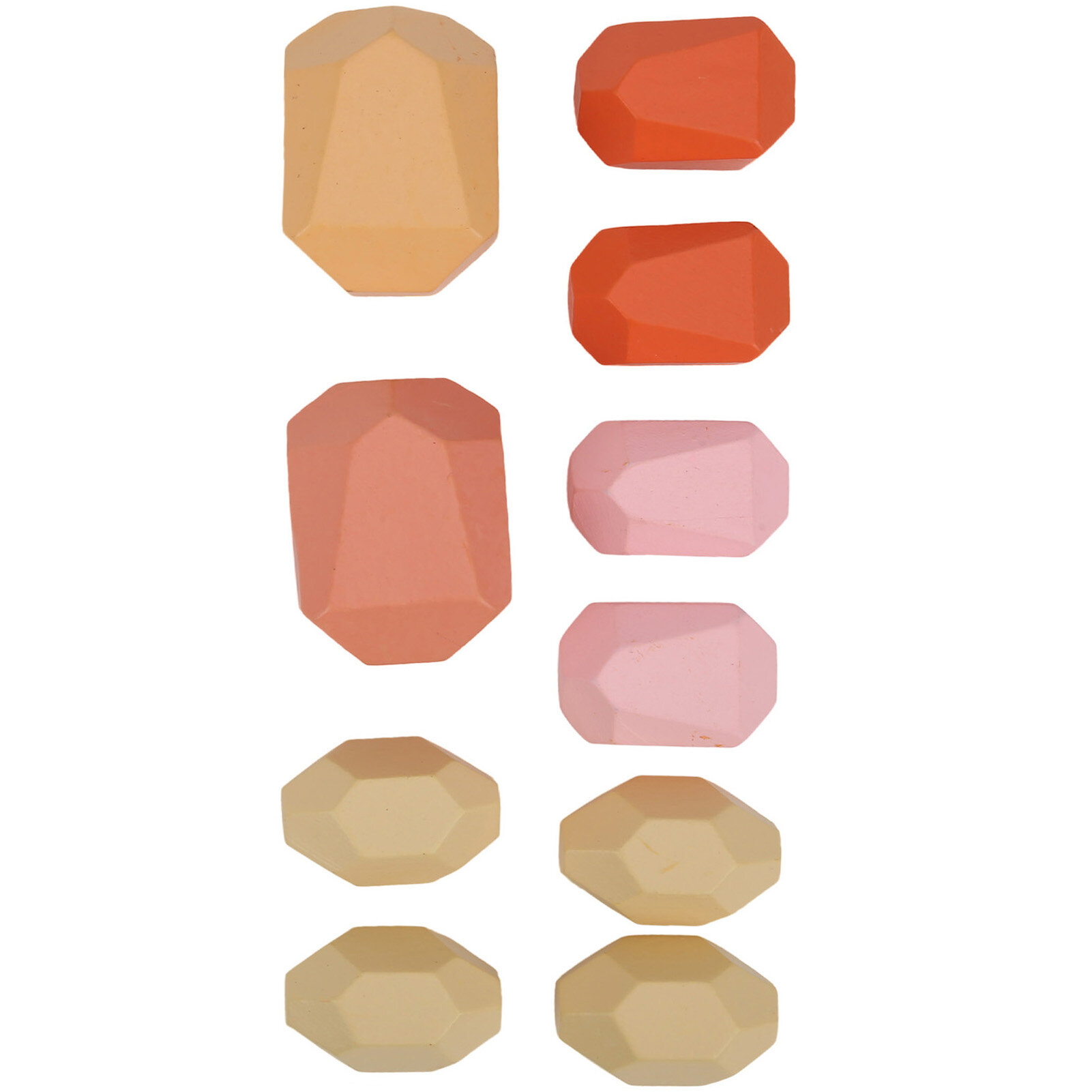 Набор для балансировки Цветные камни и деревянные блоки