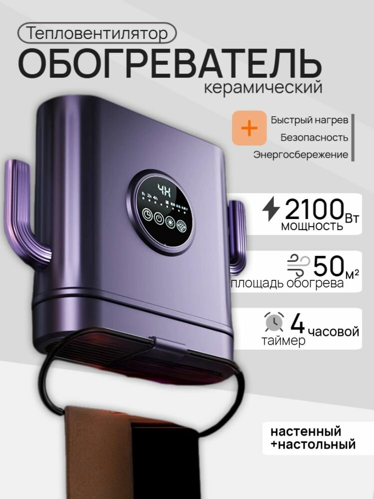 Обогреватель керамический энергосберегающий настенный с сенсорным управлением пультом для ванной комнаты дома офиса