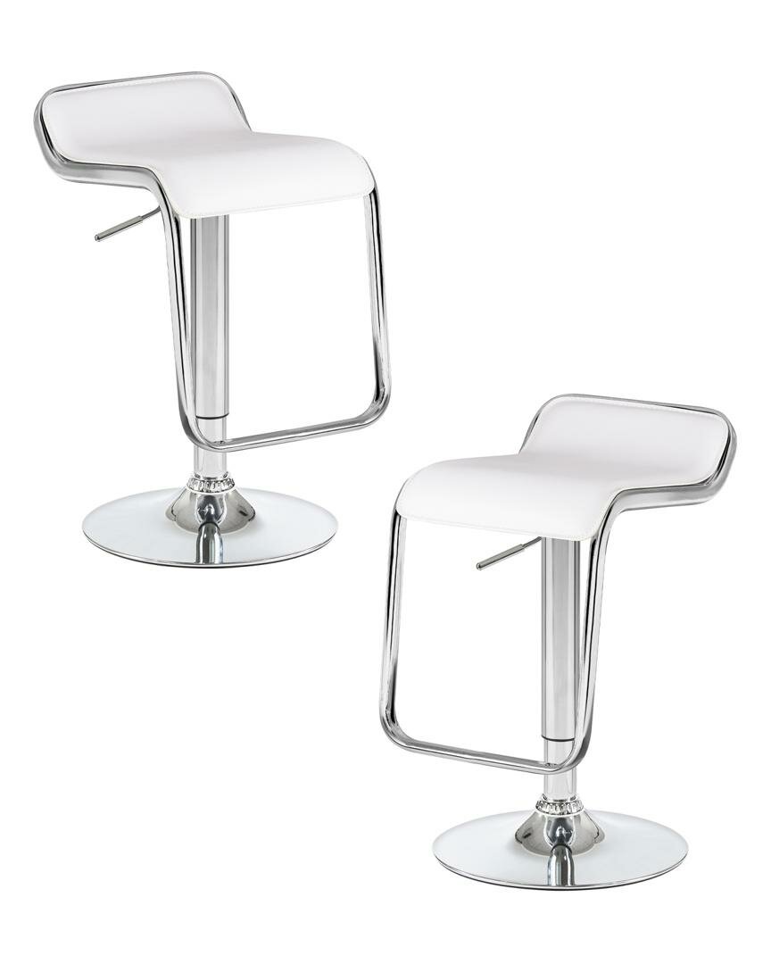 Стул барный DOBRIN Набор 2 шт Стул барный DOBRIN CRACK, белый арт. LM-3021-N_CH-M_EL-white