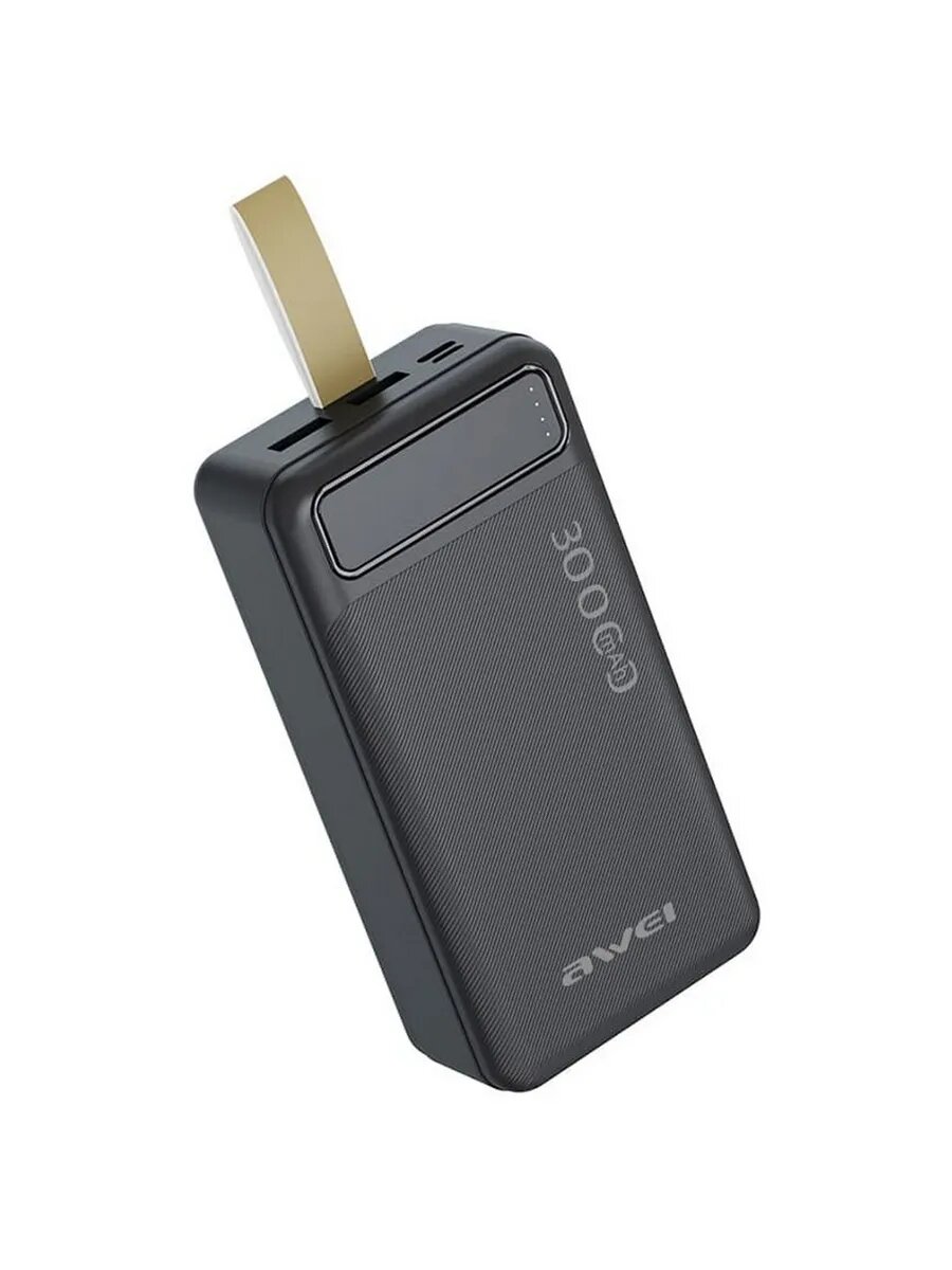 Портативный аккумулятор Awei P-7K, черный, 30000mAh, Li-Polymer