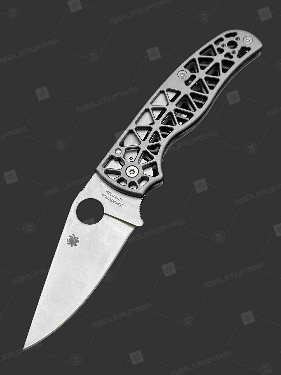 Складной нож Spyderco Edgerati рукоять алюминий, сталь 8Cr13MoV