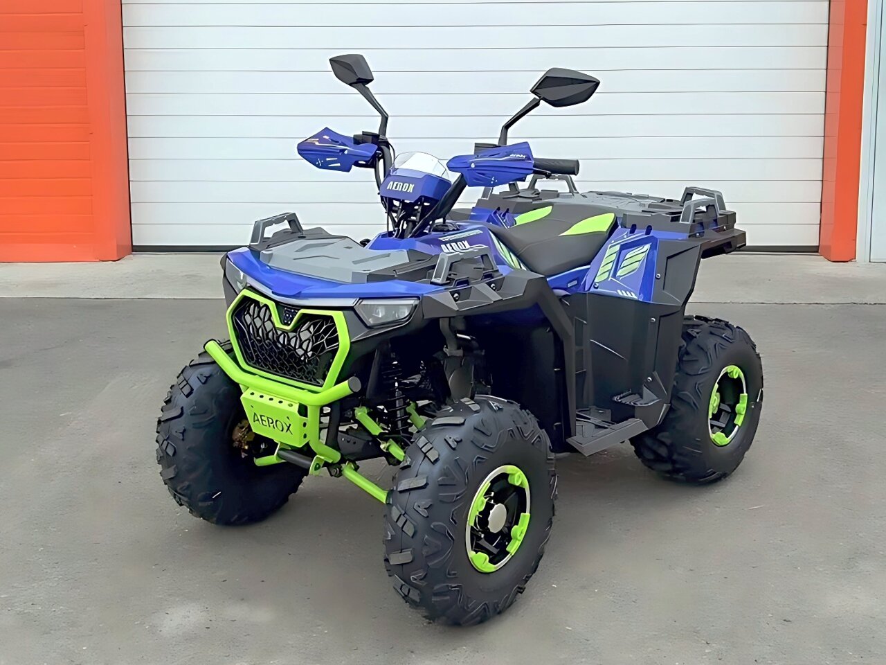 Детский квадроцикл Apakani Aerox 125 «Синий». Вариатор, задний привод, цепь.