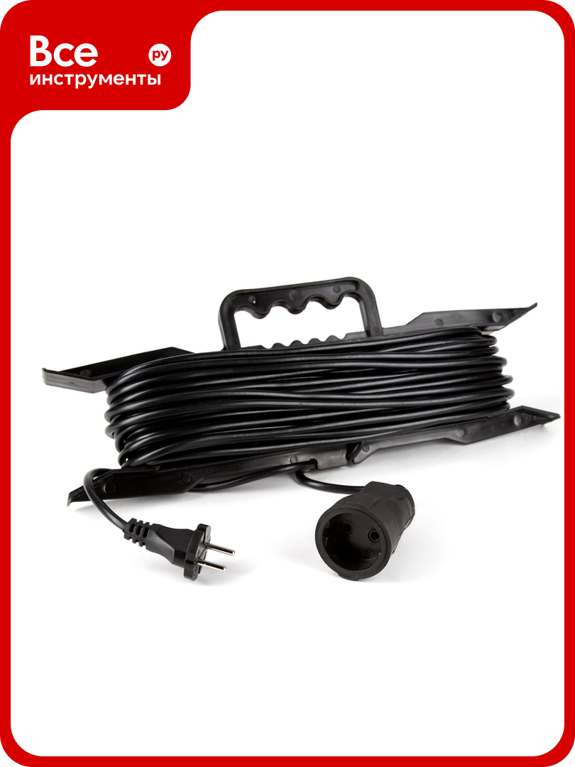 Удлинитель на рамке МПП удлинитель УС-1-30 КГ, 2х0,75, 1300Вт, 6А, 1гнездо, 30м, -станет