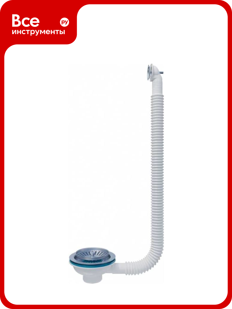 Выпуск для моек Инкопласт 3 1/2 с переливом (круглый) d114мм VP3000 В00В0028004