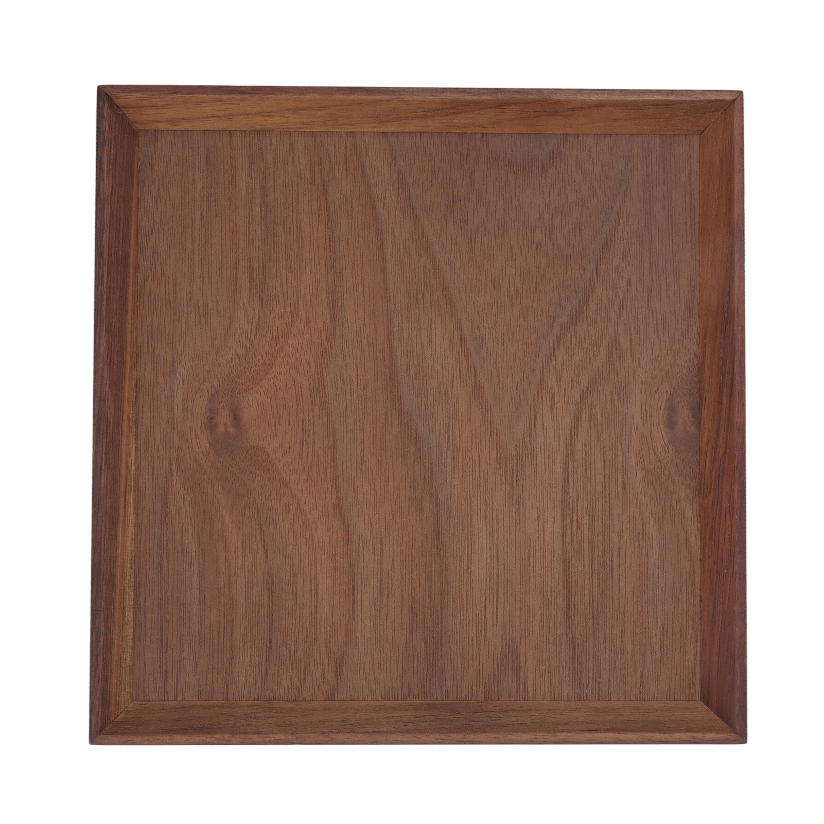 Поднос из черного ореха, квадратный, средний, простой, современный, деревянный, для чая, фруктов, сыра, вина, блюд, завтрака