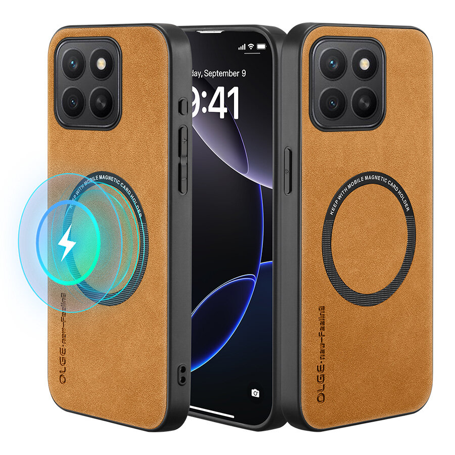 Чехол Для Honor X8C/Хонор X8C, soft touch, чехол-кардиомонитор, искусственная кожа, поликарбонат (PC), защита камеры, ударопрочный, усиленные углы, Honor, Honor X8C, brown,