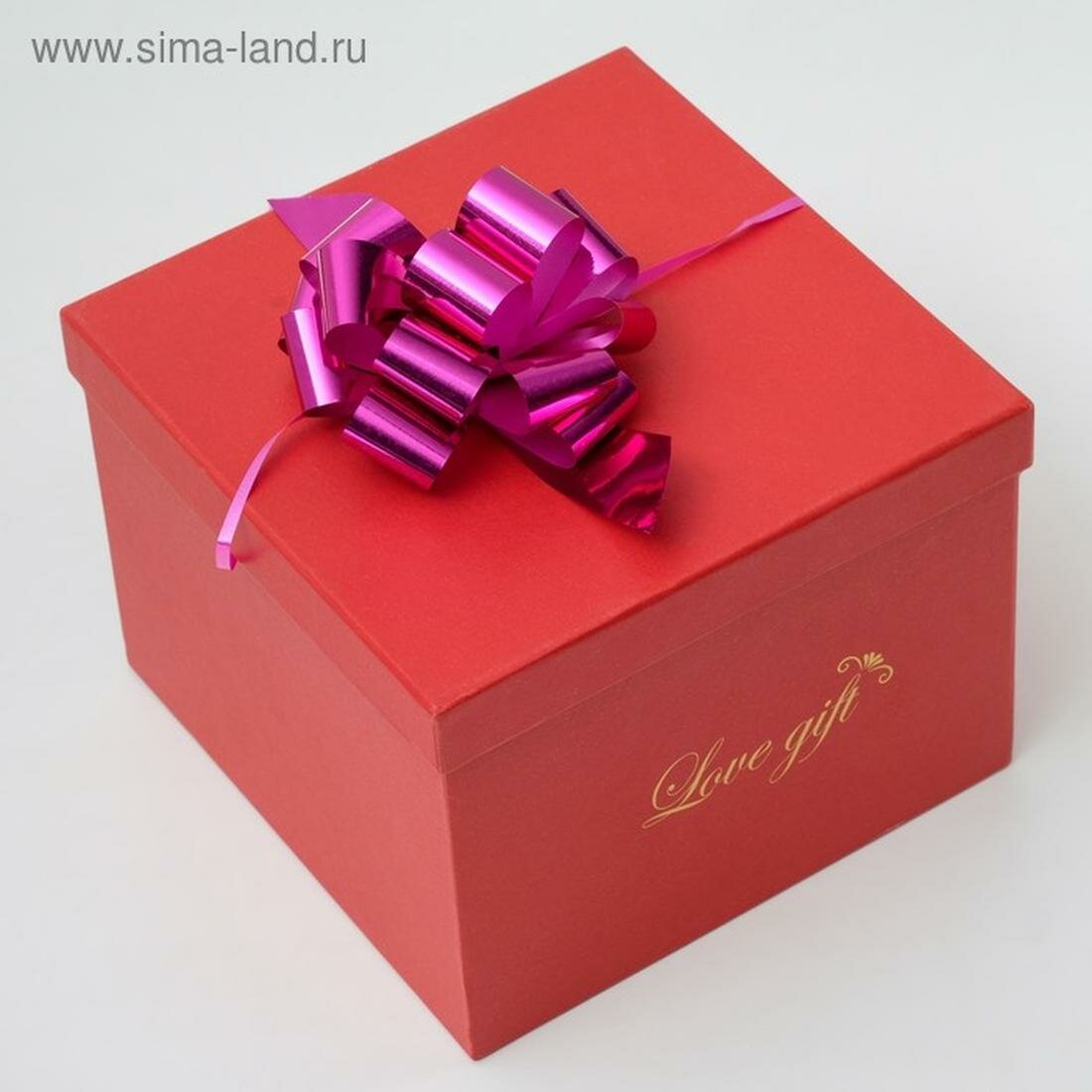 Бант подарочный UPAK LAND - шар № 3, голография, цвет розовый