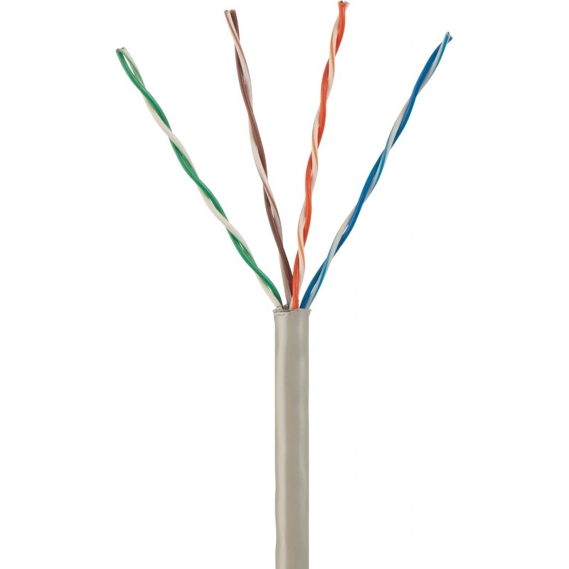 Кабель BigTech BT-CECR-012 CCA UTP 4 пары, кат.5e AWG25 PVC 100м сер