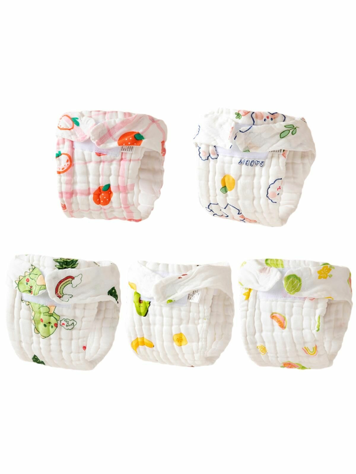 Подгузники,5 пар детских хлопчатобумажных подгузников-случайные пять упаковок-S