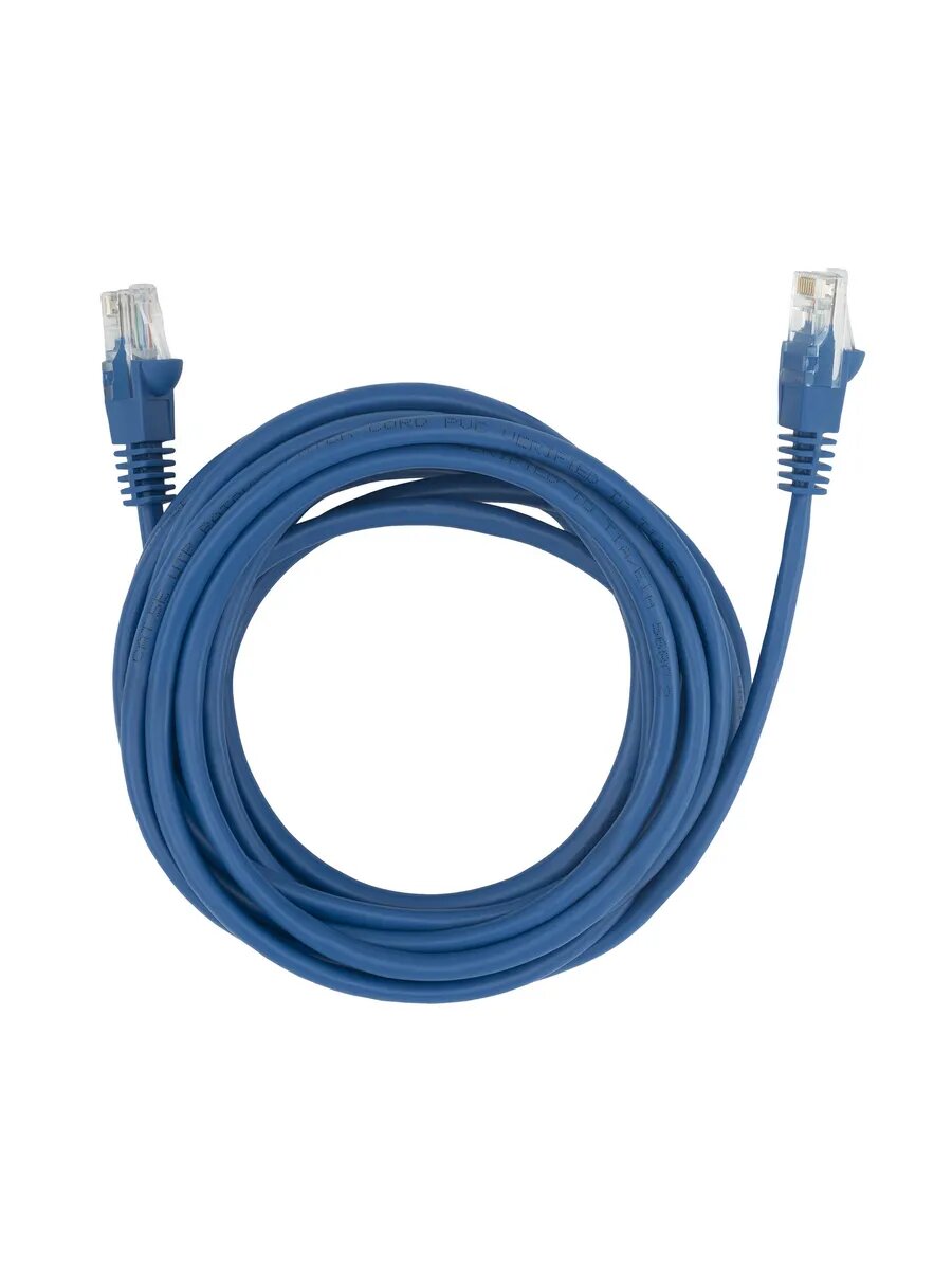 Патч-корд UTP 4 пары cat5E CCA molded 5м синий