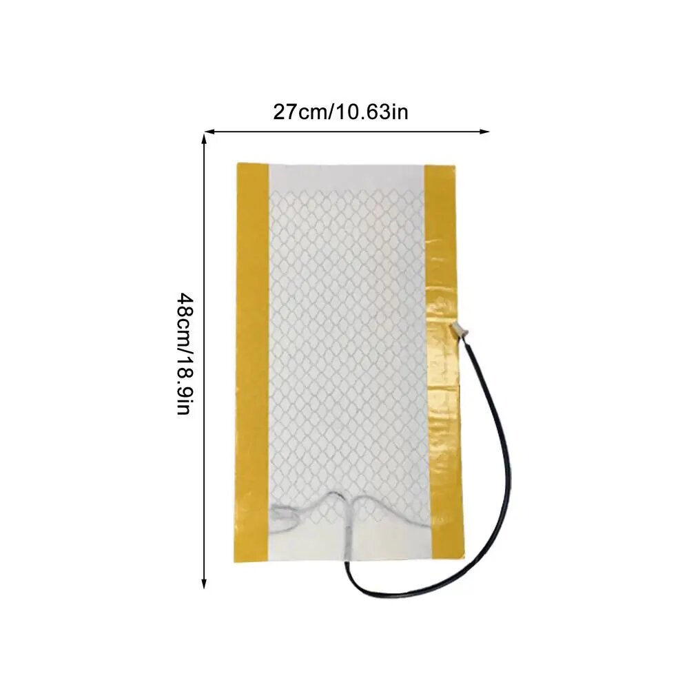 Автомобильный Подогреватель Сиденья 12 В, встроенный нагреватель из углеродного волокна для автомобиля, грузовика, Подогрев сиденья, домашняя Подушка, сиденье для водителя с подогревом, S yellow