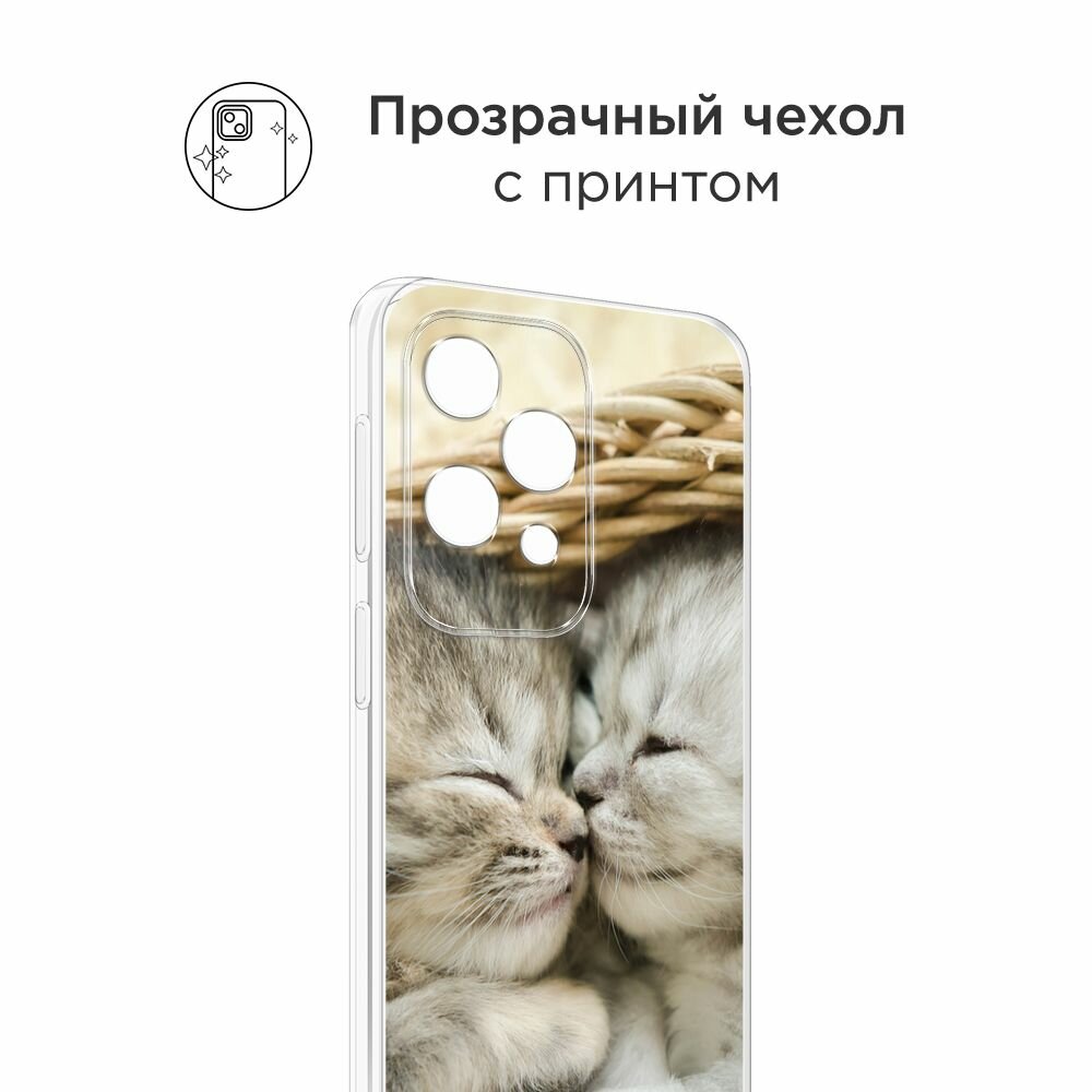 Чехол на Samsung Galaxy A34 / Самсунг A34 с принтом "Милые котята" — фото 1
