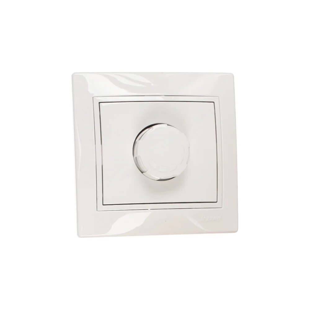 Lezard MIRA Диммер 500 Вт с фильтром и предохранит белый с белой вставкой 701-0202-117