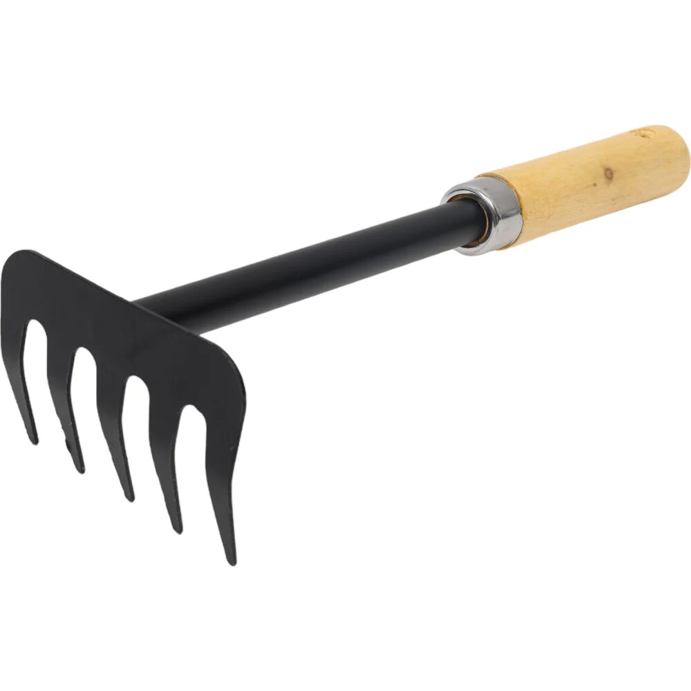 Садовита Грабли малые 5 зубьев с деревянной ручкой 00076496