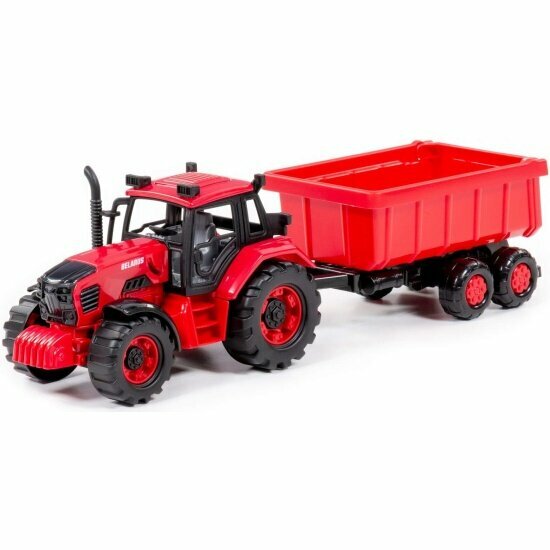 Машинка Полесье 91321 Трактор BELARUS с прицепом