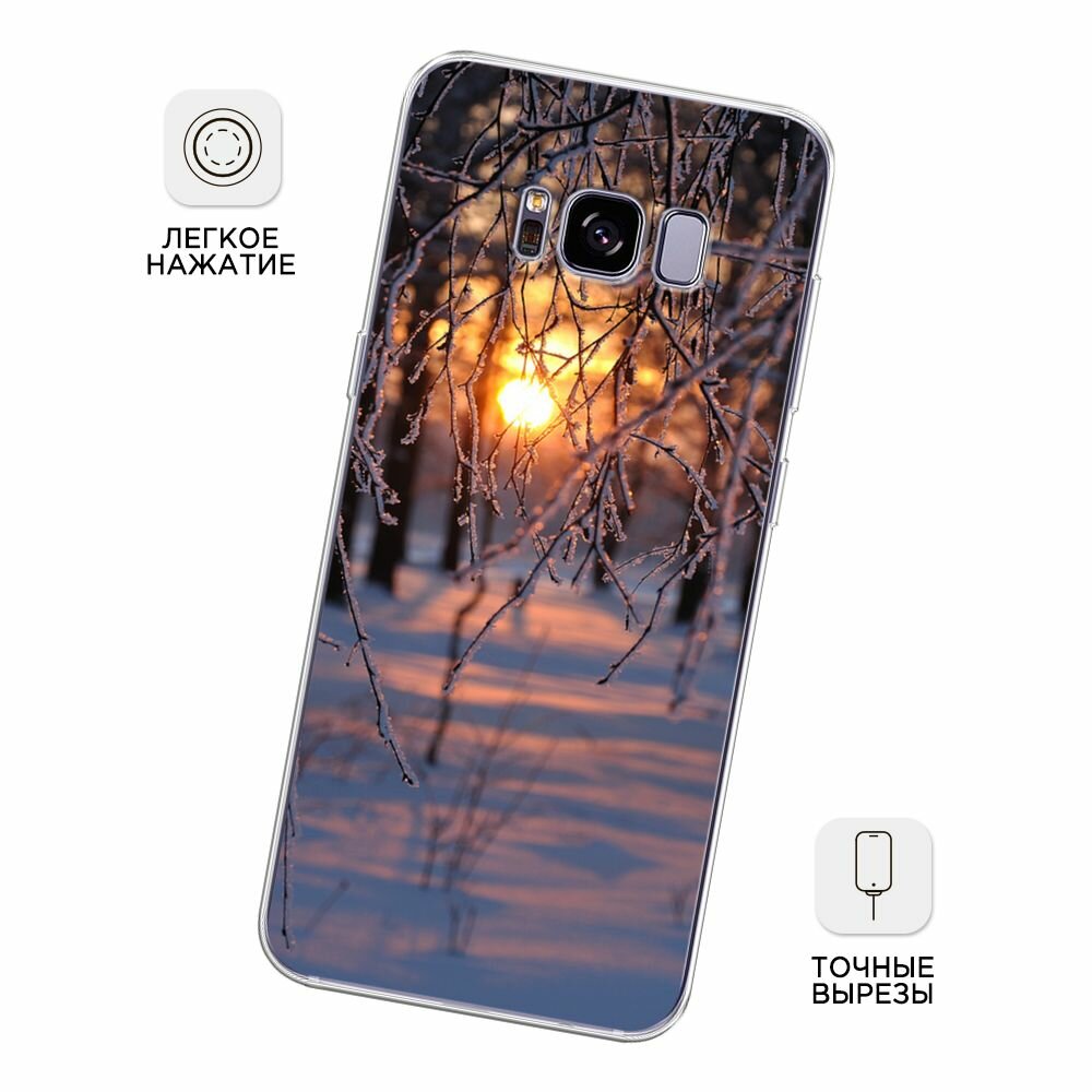 Чехол на Samsung Galaxy S8 + / Самсунг Галакси С8 Плюс с принтом Зима 7 — фото 1
