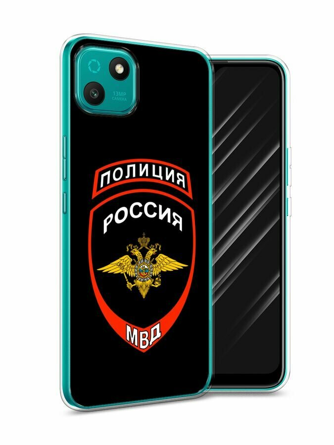 Силиконовый чехол на Wiko T10 / Вико Т10 с принтом "Эмблема Полиции"
