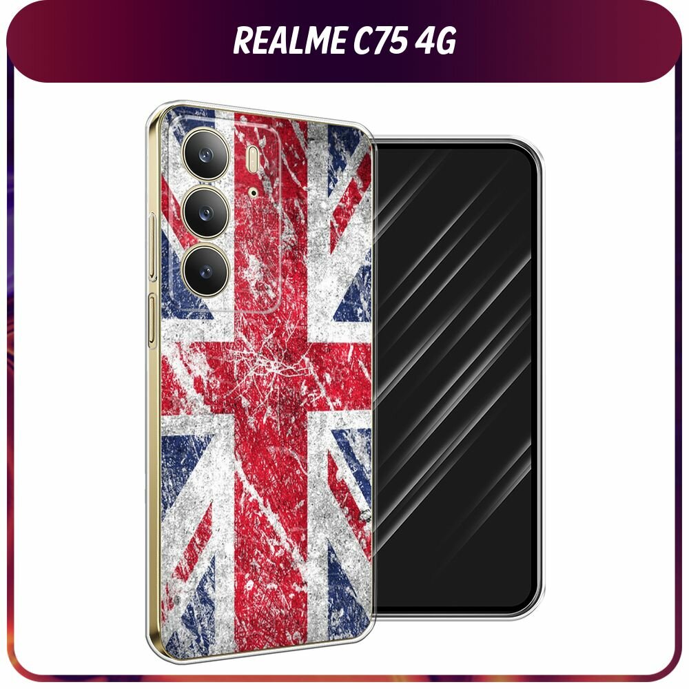 Чехол на Realme C75 4G / Реалми C75 4G с принтом "Флаг британский"