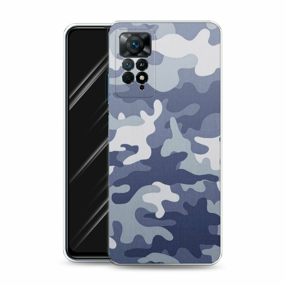 Чехол на Xiaomi Redmi Note 11E Pro / Сяоми Редми Нот 11E Pro Про с принтом милитари серый — фото 1
