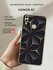 Силиконовый чехол на Honor 8C / Хонор 8С с принтом "Черные полигоны"