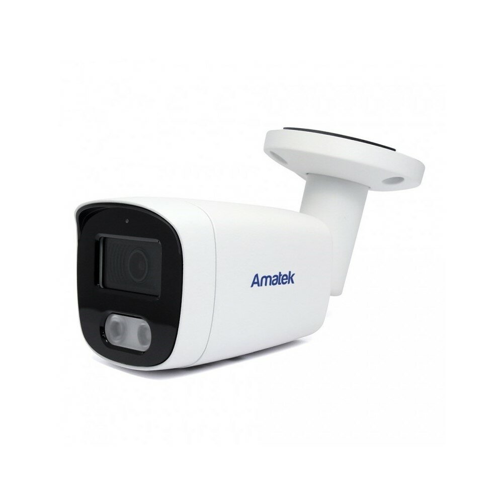 AC-IS502MF (2.8) Full Color Amatek Уличная цилиндрическая IP камера, 2.8мм, ИК+LED, PoE, 5Мп