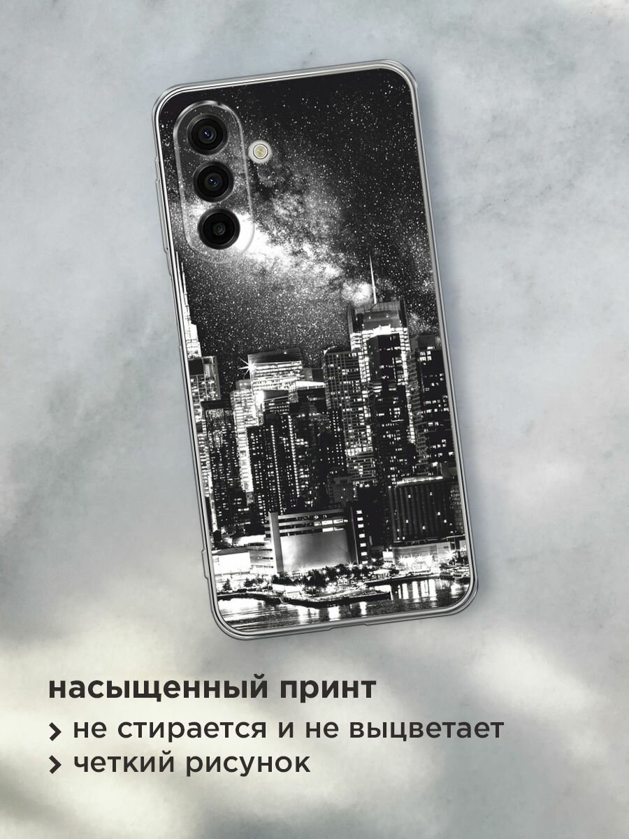 Чехол на Samsung Galaxy A17/A18 / Самсунг А17/А18 с принтом "Ночной Нью-Йорк" — фото 1