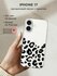 Чехол на Apple iPhone 17 / Айфон 17 с принтом "Окрас леопарда фон черный", прозр...
