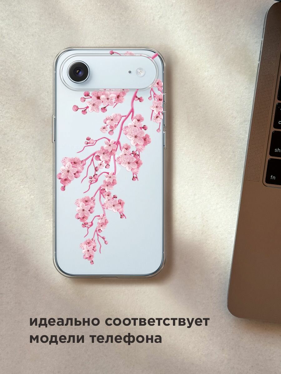 Чехол на Apple iPhone Air / Айфон Айр с принтом "Ветка сакуры 2" — фото 1