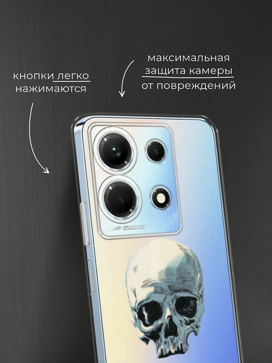 Чехол на Infinix Note 30 4G / Инфиникс Нот 30 4G с принтом "Гусар", прозрачный — фото 1