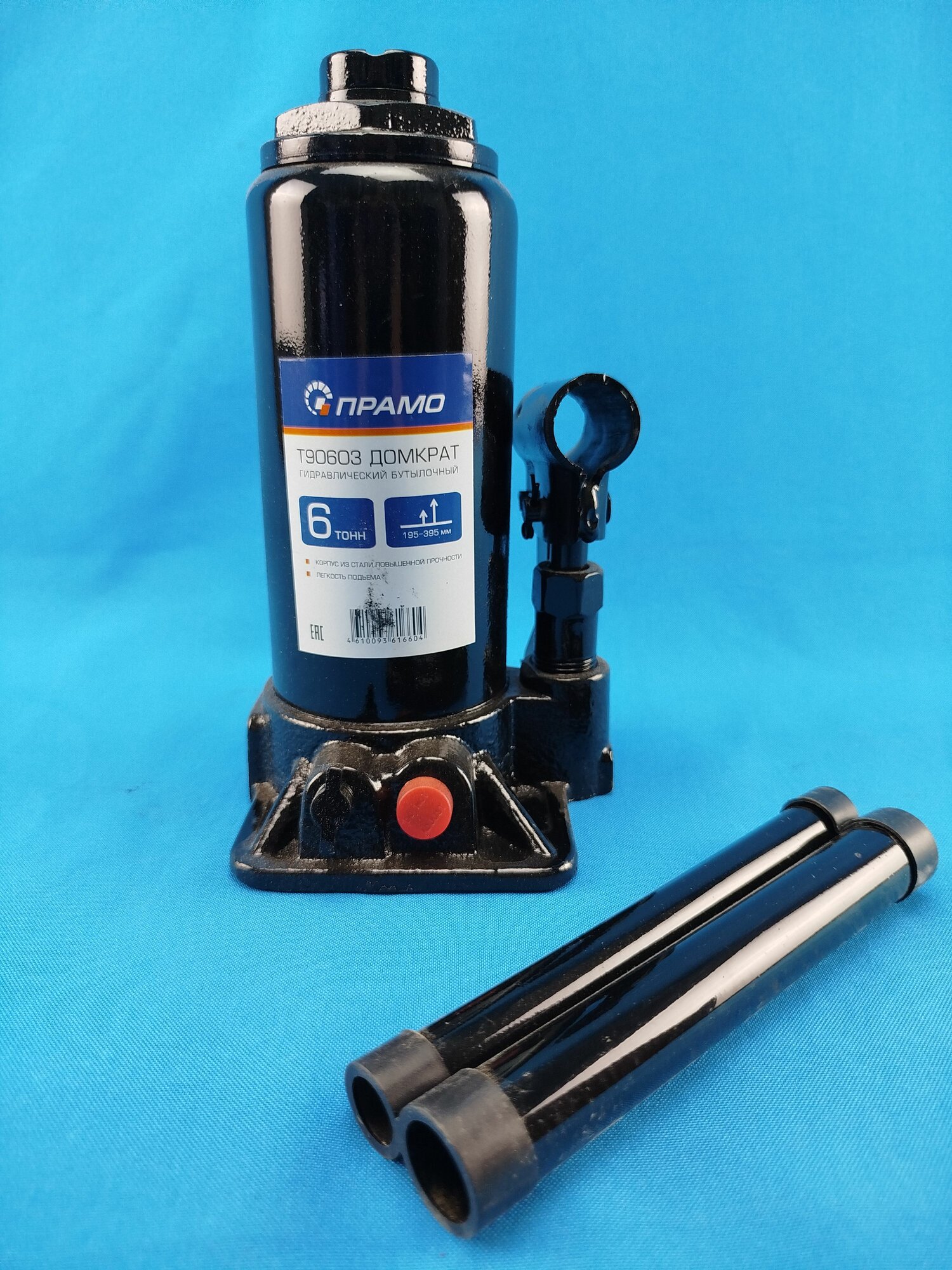 Домкрат бутылочный "прамо" 6т, 216-413мм