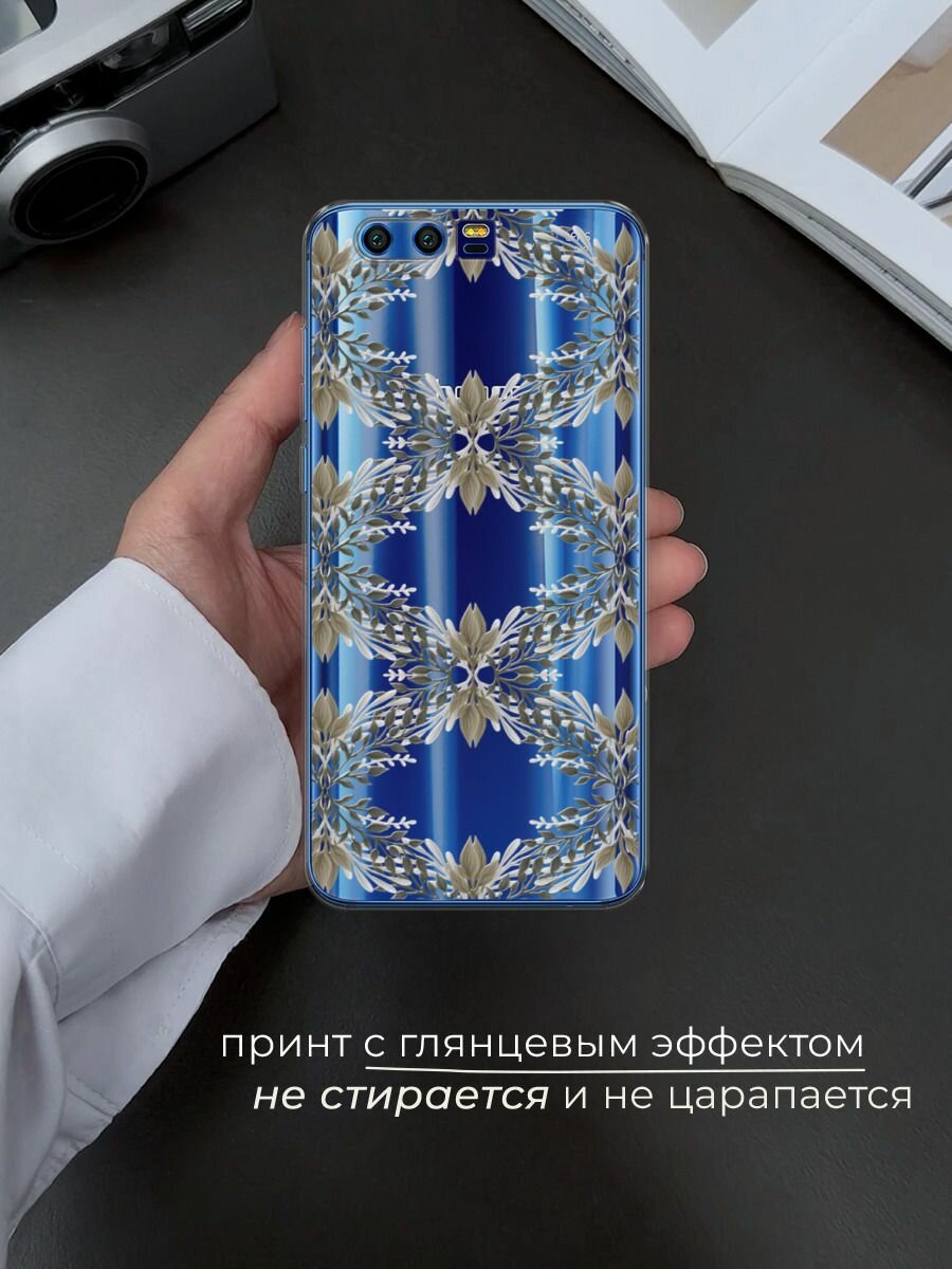 Чехол на Honor 9 / Хонор 9 с принтом "Калейдоскоп цветов" — фото 1