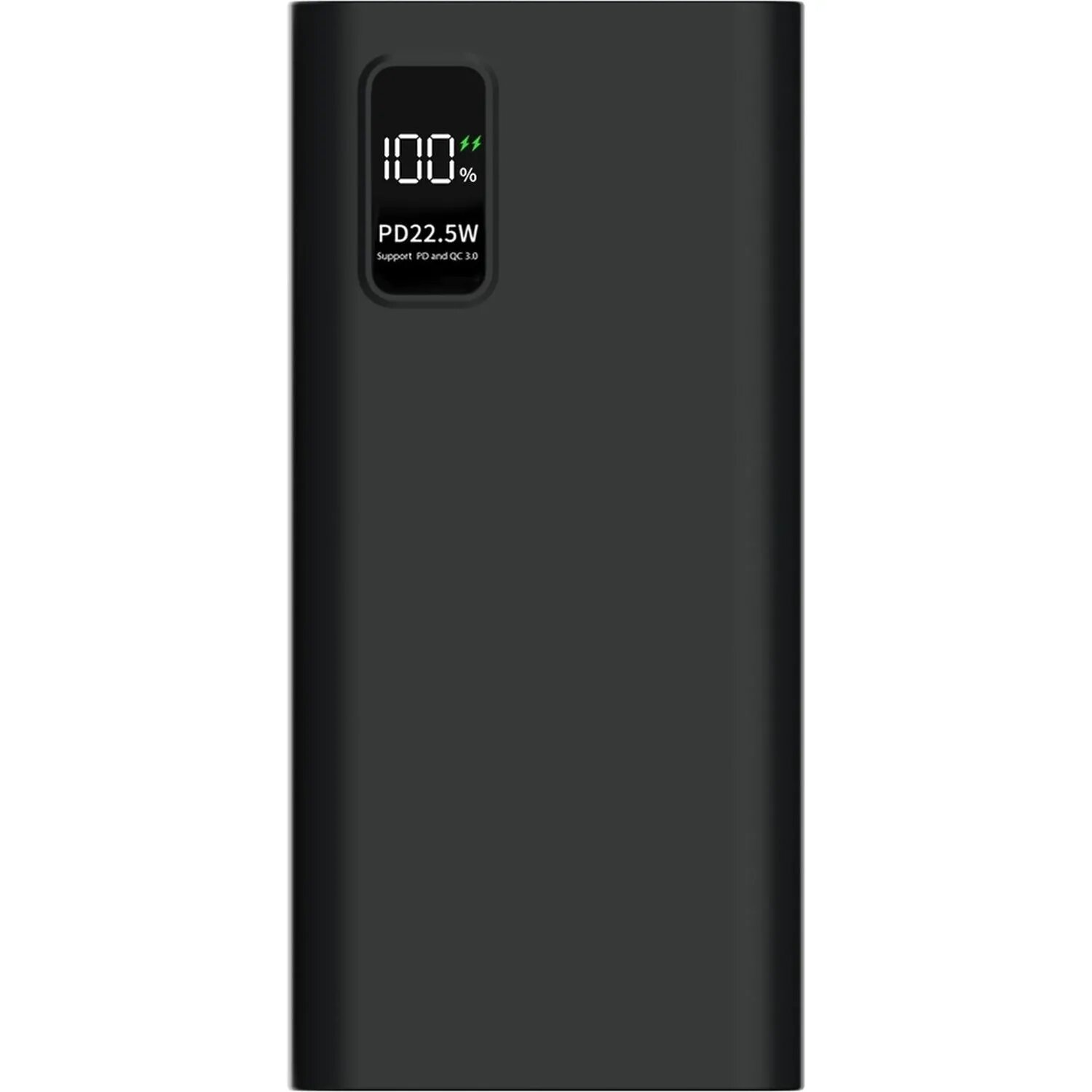 Внешний аккумулятор Pero PB07, 30000 mAh, Li-Pol, output USB-C, 4 USB-A, черный
