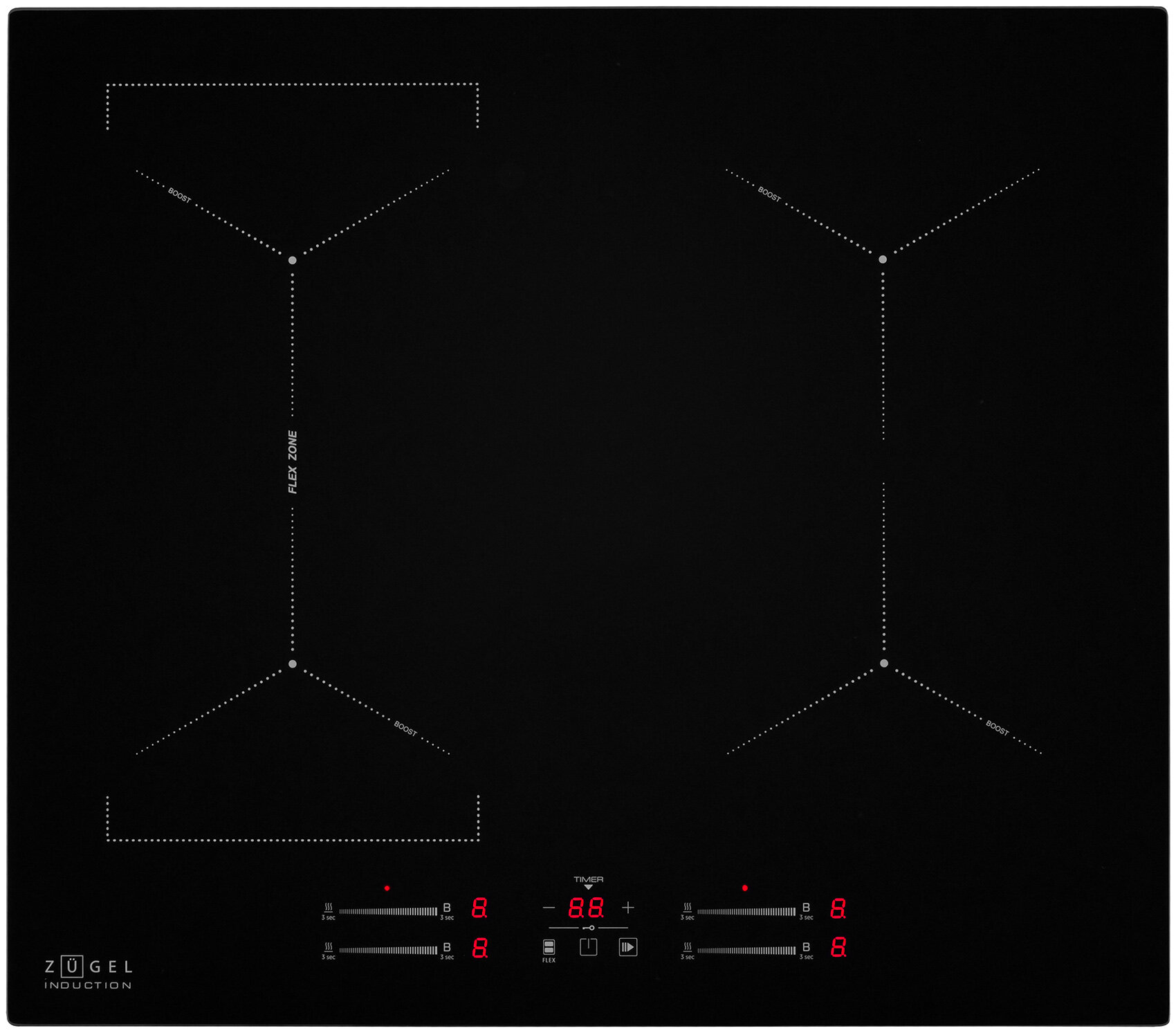 Электрическая варочная панель Zugel ZIH618B