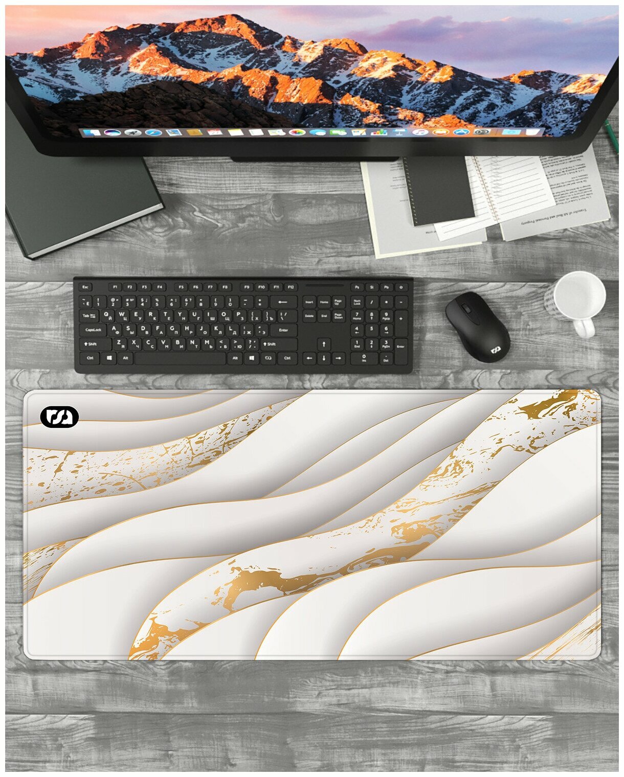 Игровой коврик RSQ Gaming XL, 800х400 мм