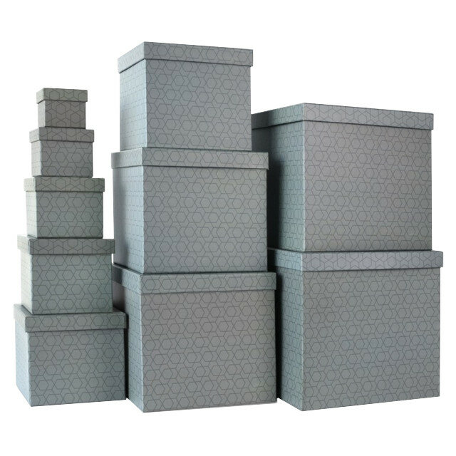 Коробка упаковочная Куб 15x15x13 см в ассортименте квадратная коробка для хранения
