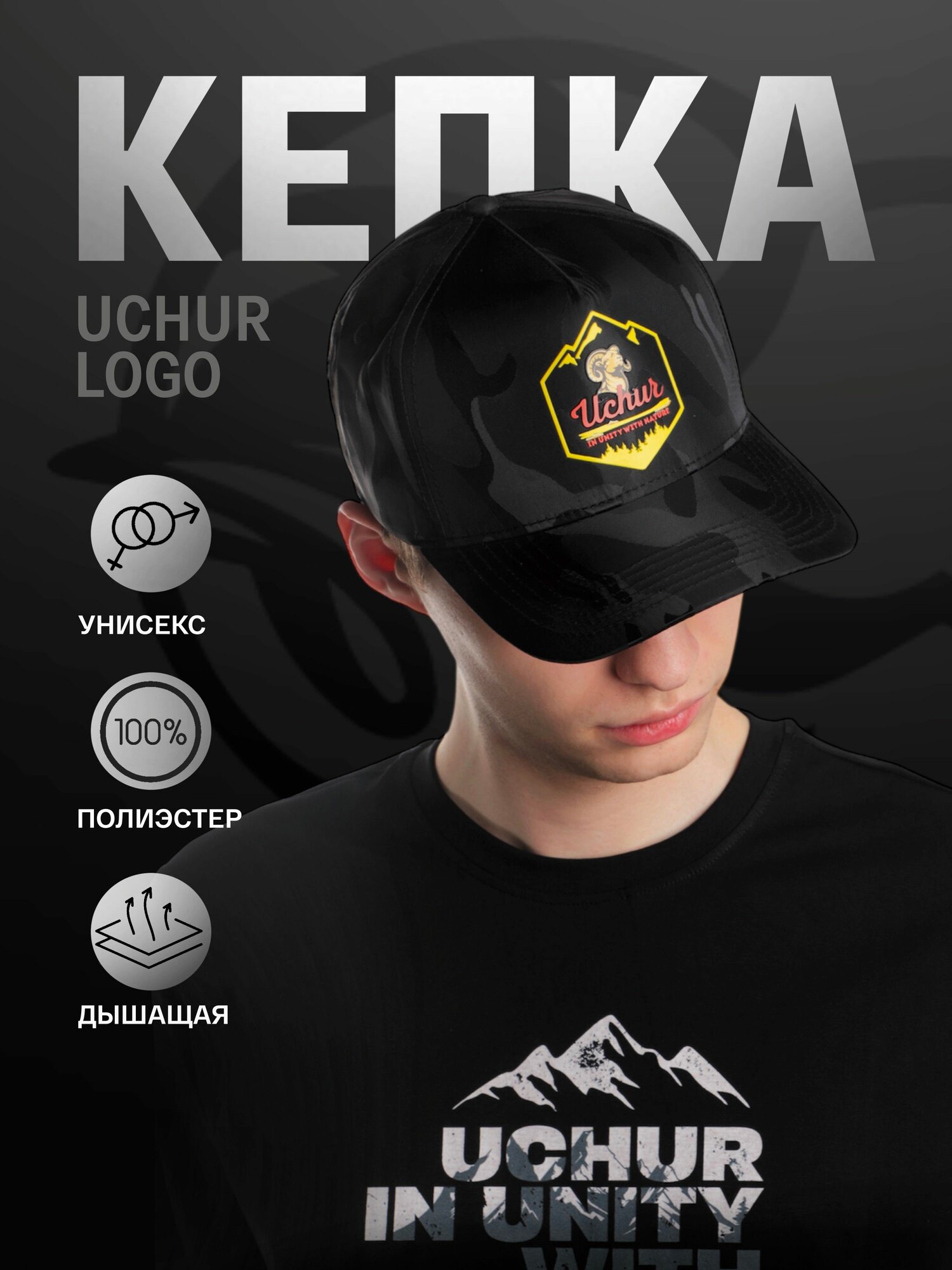Кепка для велоспорта UCHUR Базовая коллекция для мужчин и женщин
