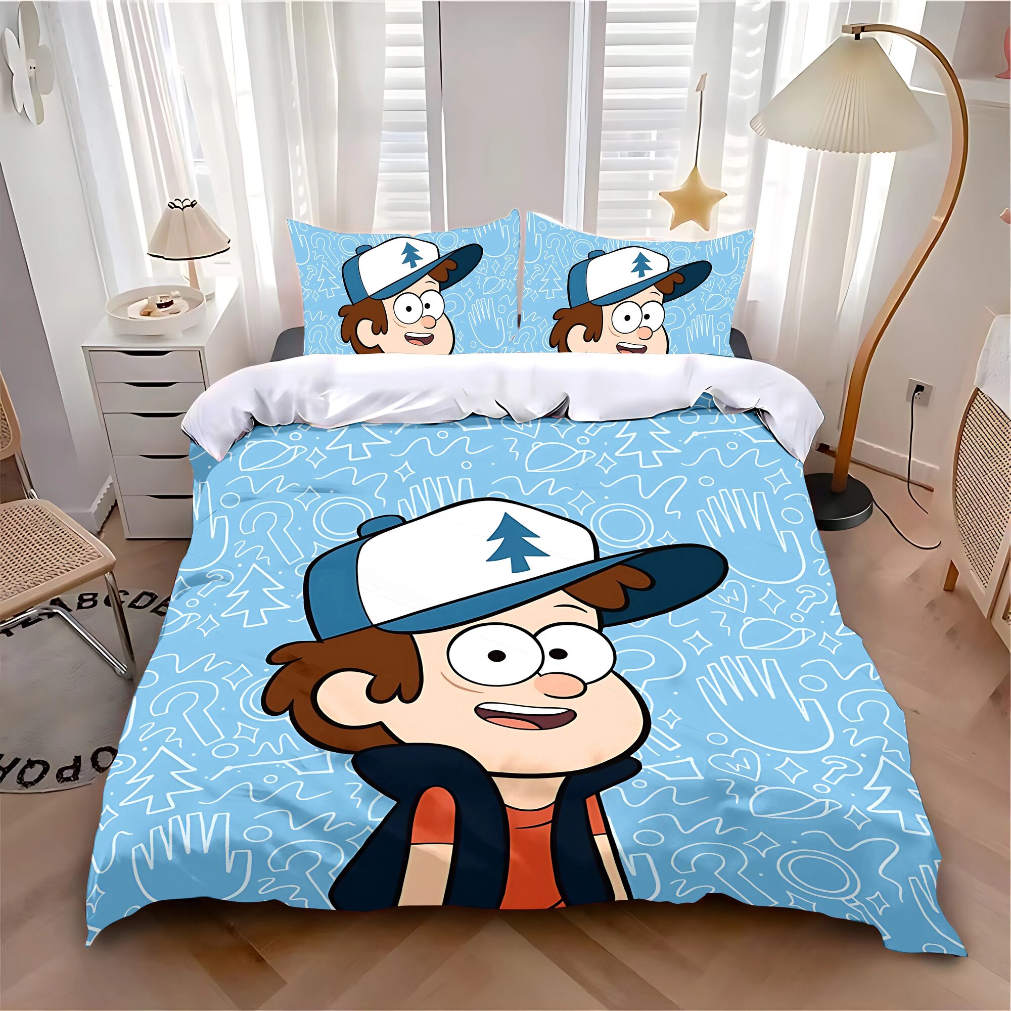 Комплект постельного белья G-Gravity F-Falls из полиэстера US Twin(172x218cm), 7