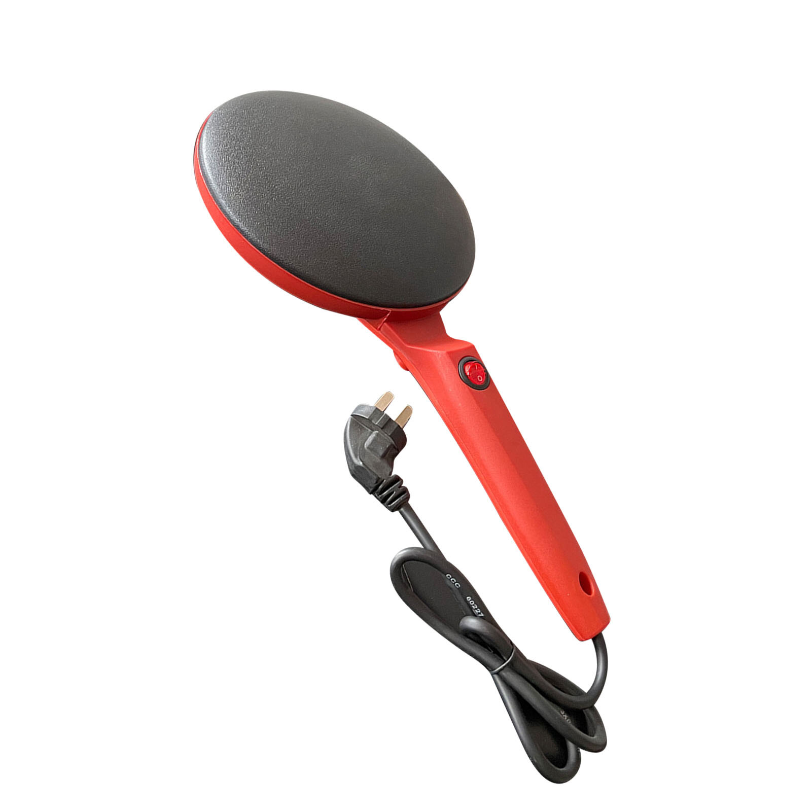 Электрическая блинница мощностью 800 Вт, простая в использовании многофункциональная портативная круглая сковорода для блинов для домашнего использования, красная вилка США 110 В