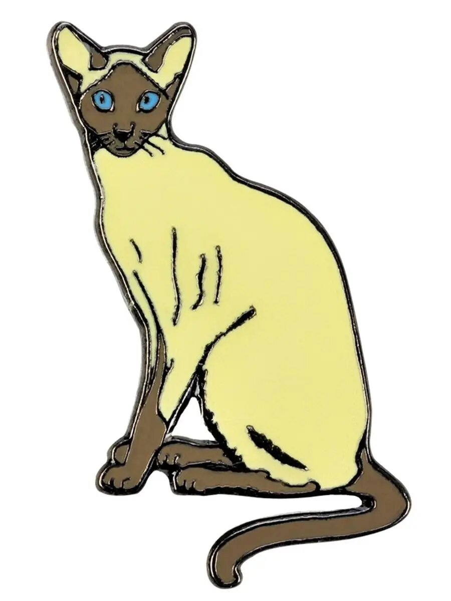 Значок Кошка Сиамская