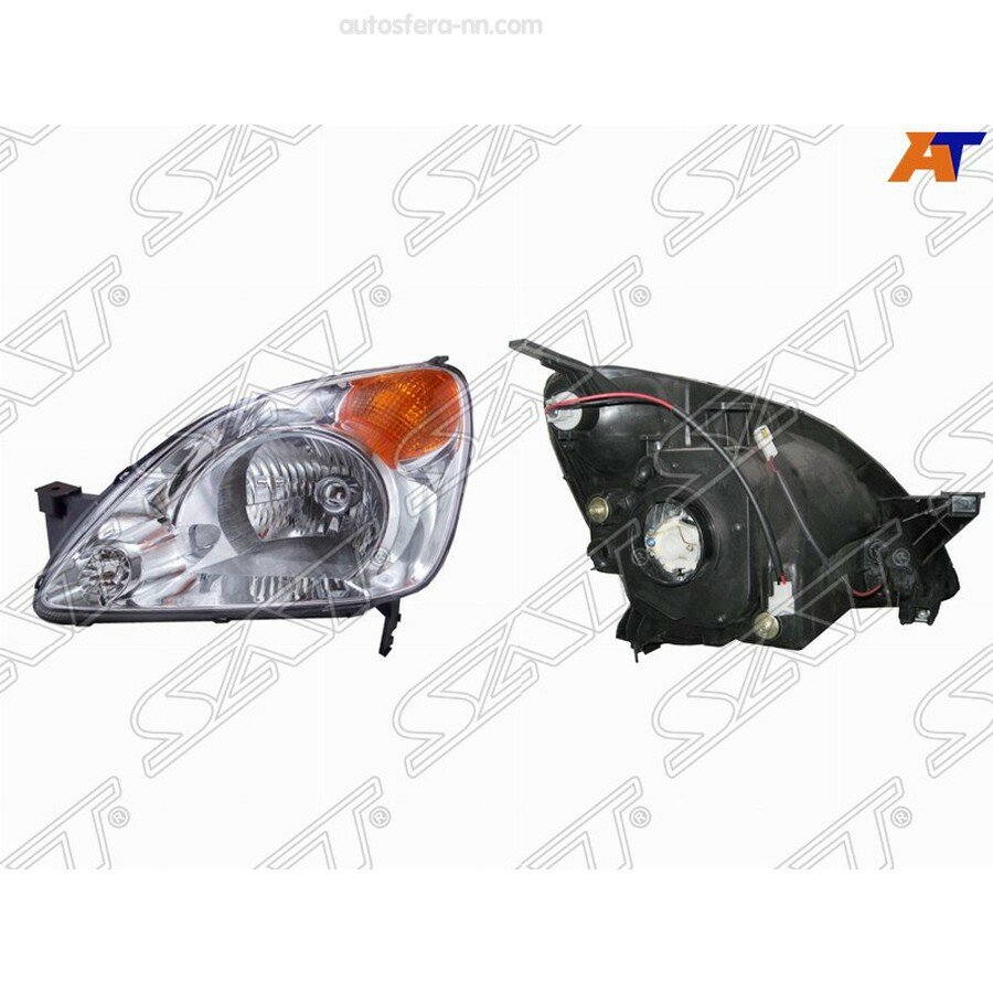 SAT ST2171138YL Фара Honda CR-V 01-05 (Слева/ Галоген/ Ручная регулировка)